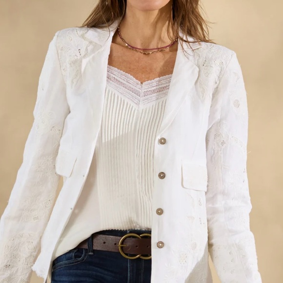 Sundance | Jackets & Coats | Sundance Ivory Lace Womens Blazer | Poshmark